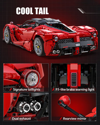 1: 8 LaFerrari C6 Sportcar Building Set, Fully Detailed Simulation, The ...